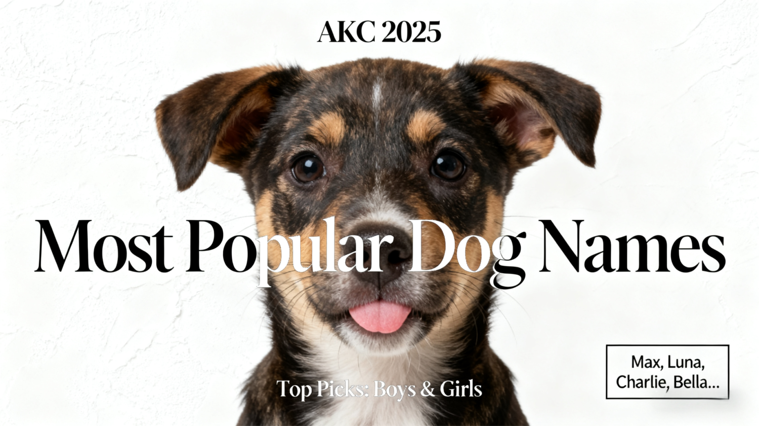 AKC Unveils 2025’s Most Popular Dog Names – See the Top Picks for Boys ...
